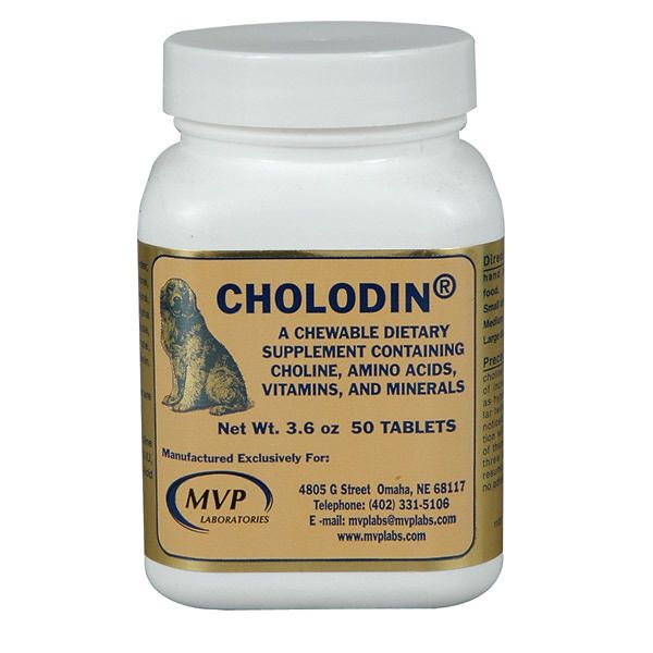 Cholodin Tablets for Dogs 50ct - StateLineTack.com