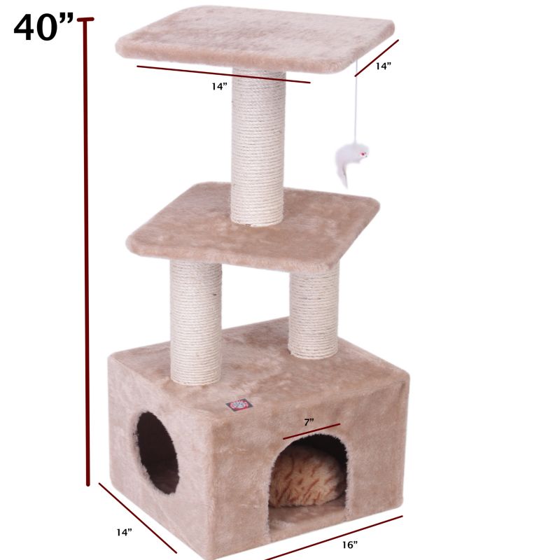 Majestic 40 Inch Casita Cat Furniture Tree - StateLineTack.com