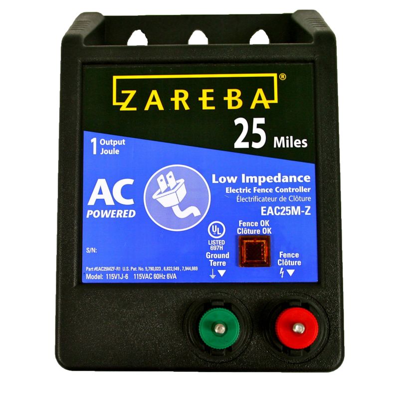 Zareba 25 Mile AC Low Impedance Fence Charger - Statelinetack.com