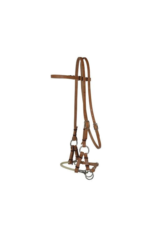 Reinsman Harness Leather Single Rope Side Pull - StateLineTack.com