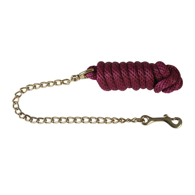 Basic Poly Lead Rope with Chain - StateLineTack.com - WarehouseOutlet