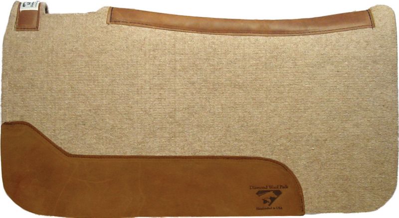 Diamond Wool Contour Cowboy Pad - StateLineTack.com - StableSteals