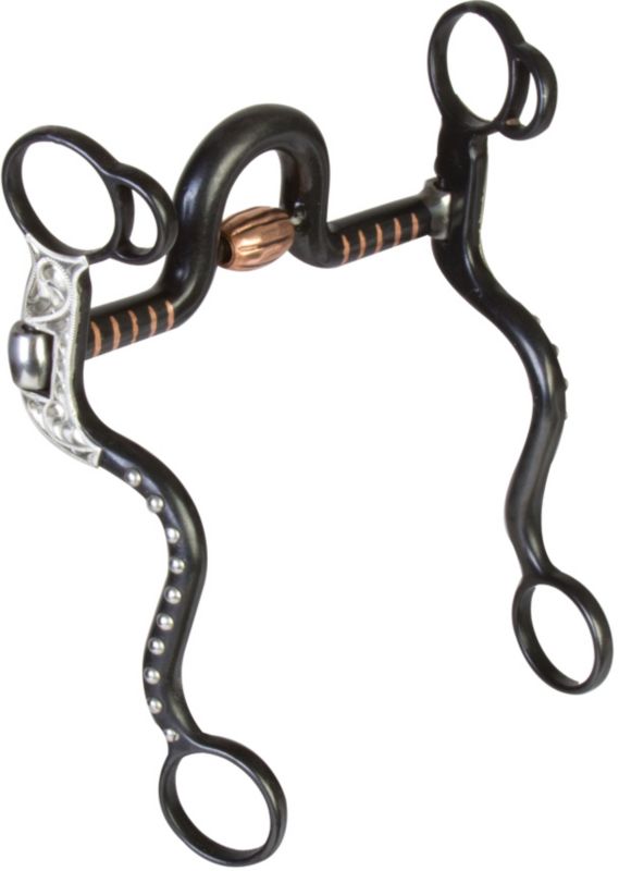 Western BS Silver Dot Med Port Roller S-Shank Bit - StateLineTack.com ...