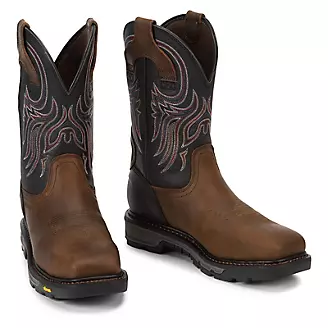 Justin Mens Commander X5 Steel Black Boots - StateLineTack.com Justin Mens Commander X5 Steel Black Boots - StateLineTack.com