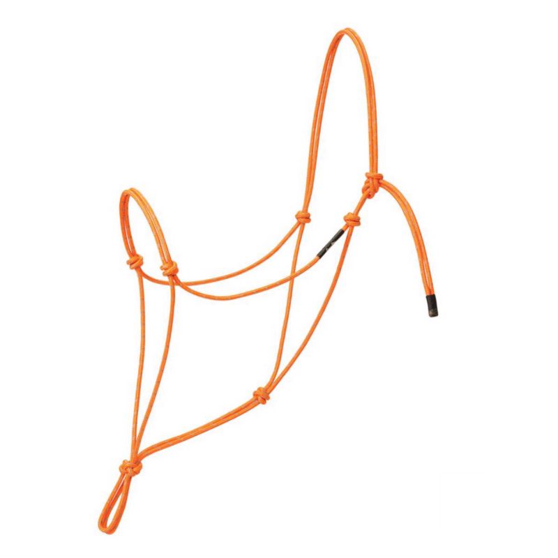Silvertip Reflective Rope Halter Orange - StateLineTack.com