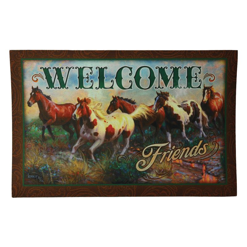 Welcome Horse Door Mat - StateLineTack.com