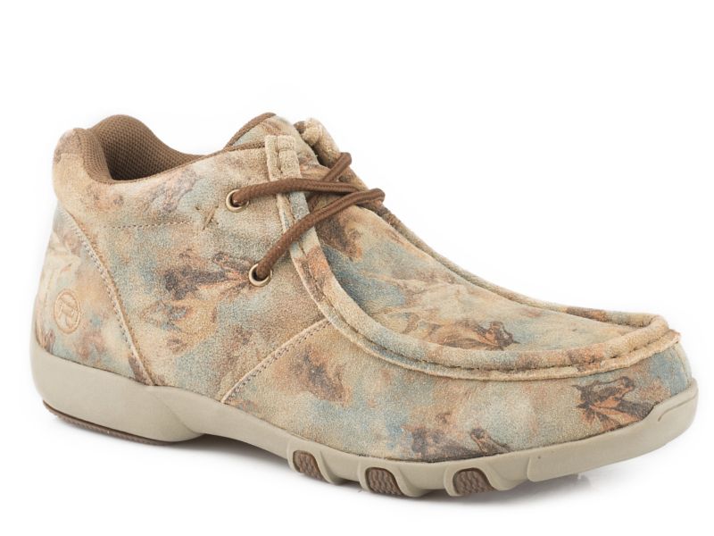 Roper Ladies High Country Cassie Suede Shoes - StateLineTack.com