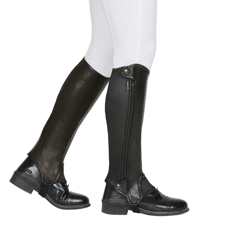 Dublin Evolution Side Zip Half Chaps - StateLineTack.com - WarehouseOutlet