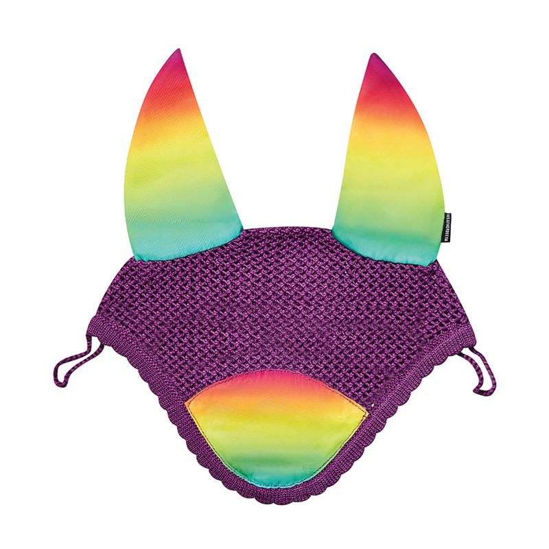 WB Prime Ombre Ear Bonnet Rainbow Lust - StateLineTack.com