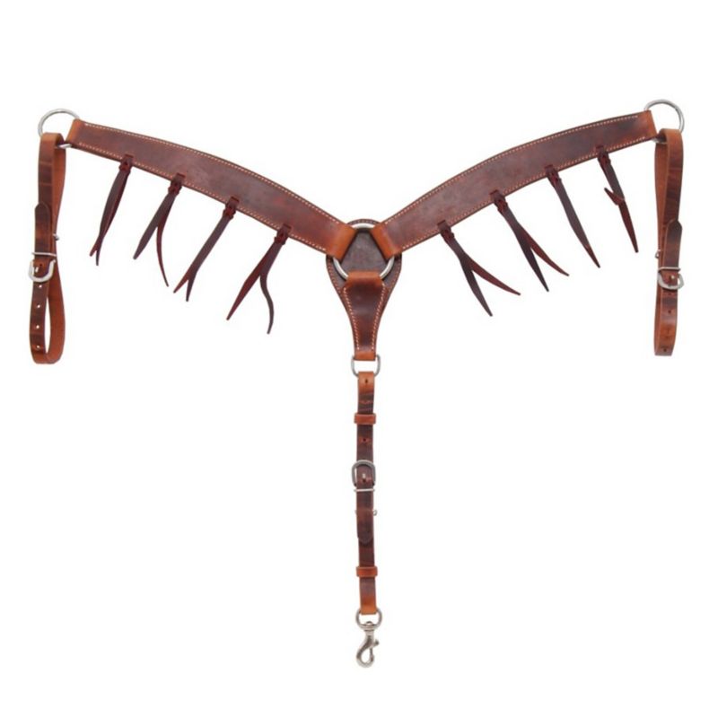 Oxbow Harness Leather BreastCollar w/Latigo Brown - StateLineTack.com