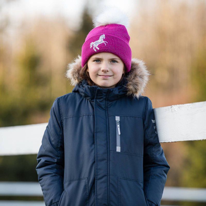 Horze Kids Terry Reflective Knit Hat - StateLineTack.com - Winter ...