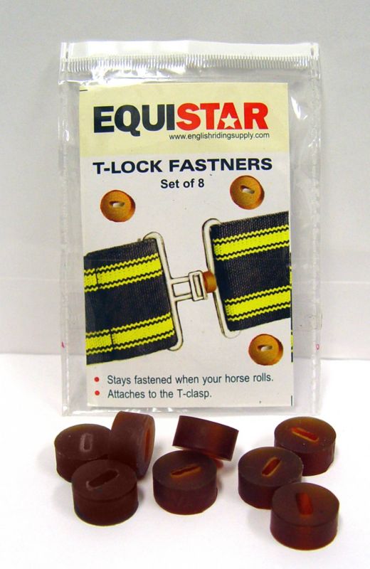 EquiStar Rubber Surcingle TLock Fastners 8pk - StateLineTack.com