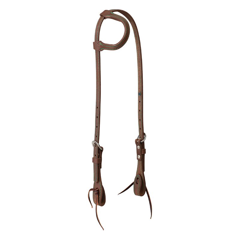 Weaver SmartySynergy Sliding Ear Headstall Russet - StateLineTack.com