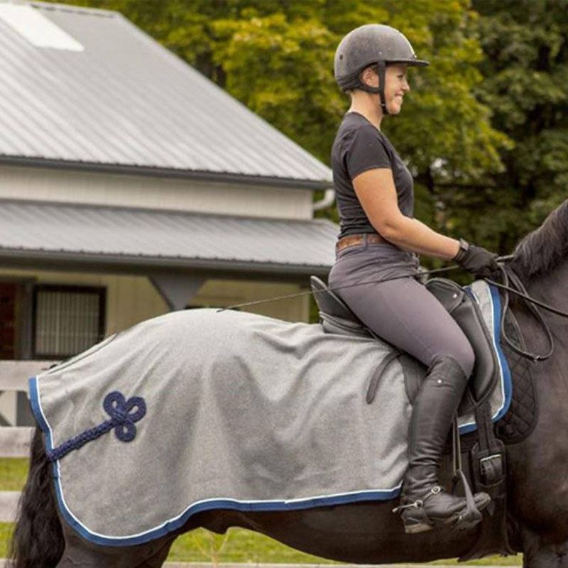 Saratoga Horseworks Wool Exercise Sheet 82/84 Grn - StateLineTack.com