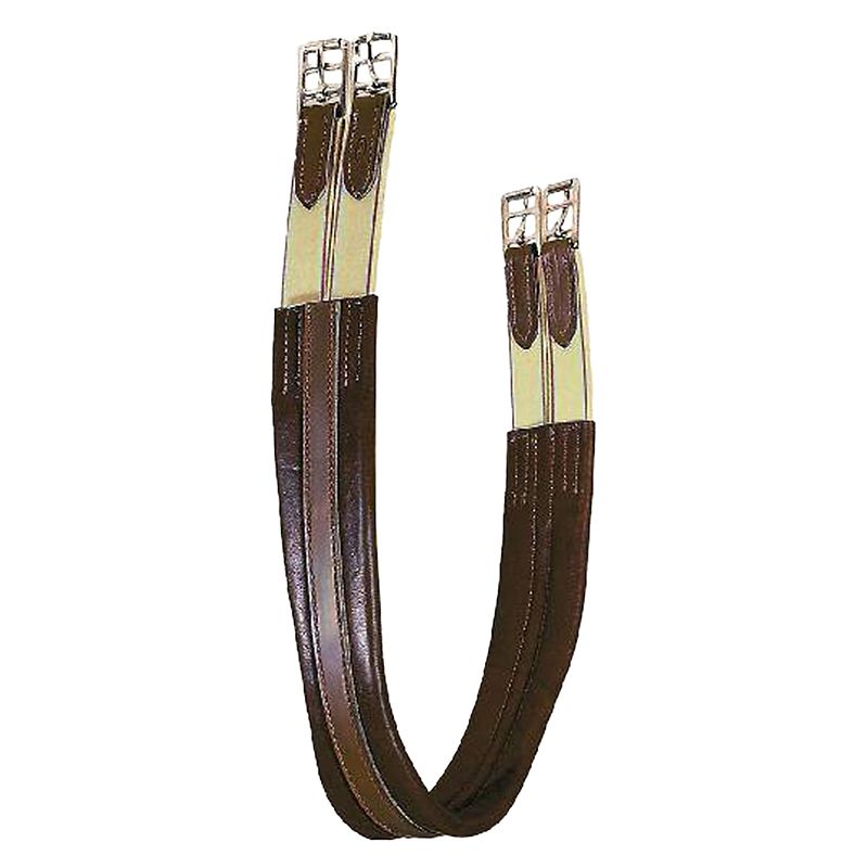 Tory Leather Contour English Girth with Elastic - StateLineTack.com