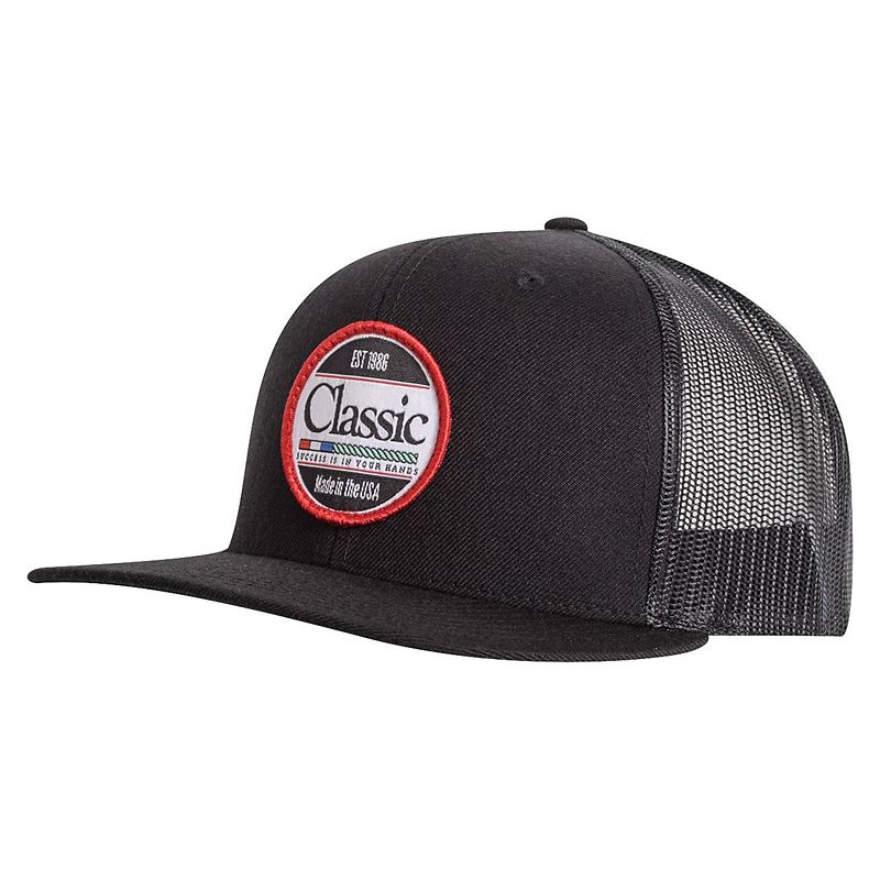 Classic Rope Snapback Ball Cap with Round Rubber P - StateLineTack.com