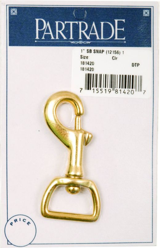 Metalab 1In Solid Brass Snap 1 Per Pack - StateLineTack.com
