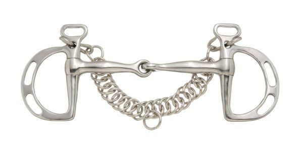 SS Lightweight Slotted Kimberwick Bit 5 - StateLineTack.com