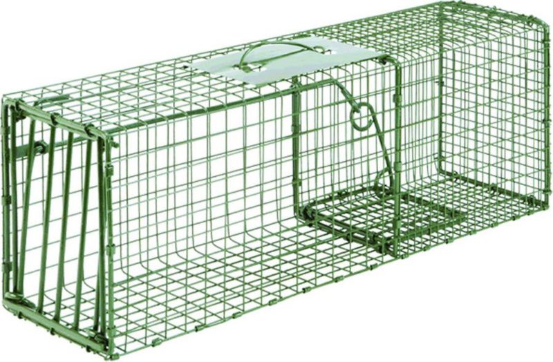 Heavy Duty Live Animal Cage Trap 26X9X9 Green - StateLineTack.com