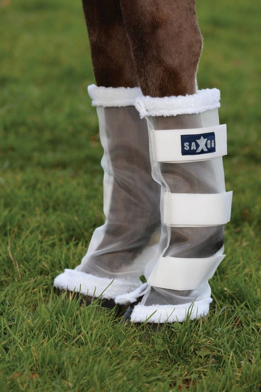 Saxon Fly Leg Wraps White - StateLineTack.com