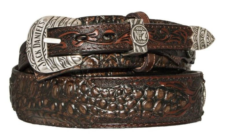 Jack Daniels Alligator Print Ranger Belt 38 - StateLineTack.com