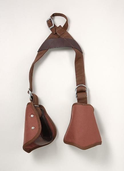Kids Nylon Slip-On Stirrup Set Hooded Stirrup Brn - StateLineTack.com