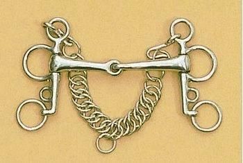 Centaur Stainless Steel Joint Tom Thumb Pelham - StateLineTack.com