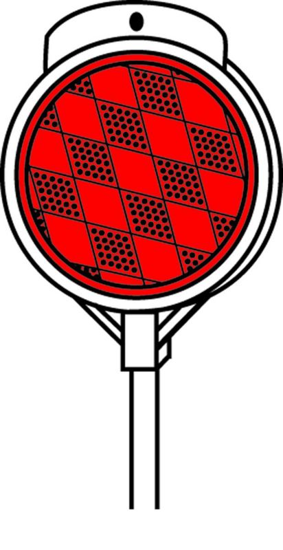 Red Plastic Driveway Marker Red - StateLineTack.com