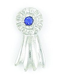 Finishing Touch Blue Ribbon Tack Pin Silver Finish - StateLineTack.com