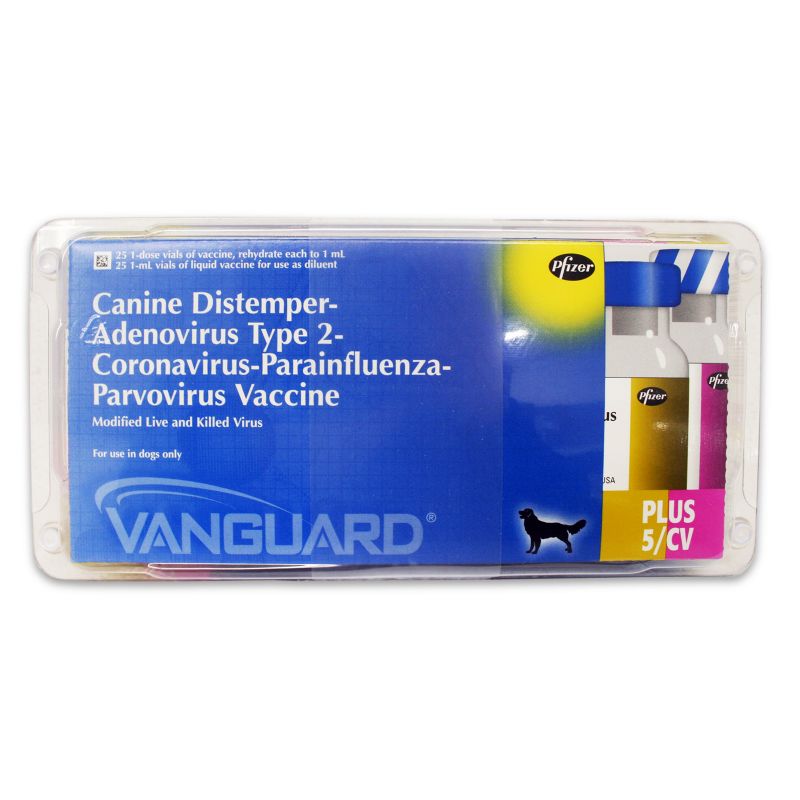 Vanguard Plus 5/CV 25x1ml Vials Canine Vaccine - StateLineTack.com