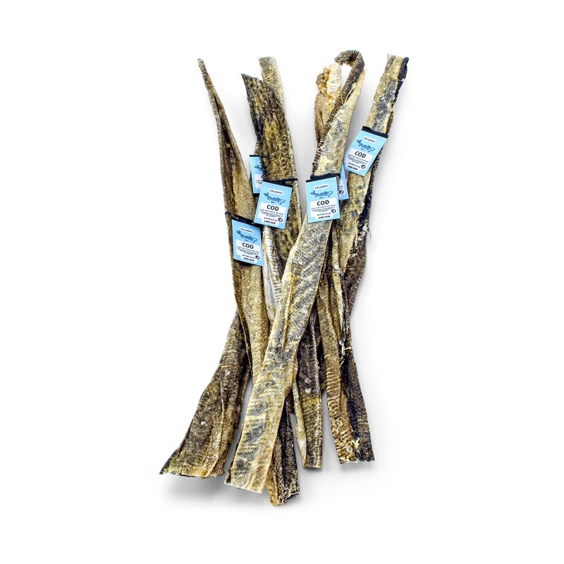 Icelandic Plus Long Cod Skin Strips Dog Treat 20ct - StateLineTack.com