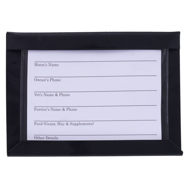 Stall Information Card Holder - StateLineTack.com - WarehouseOutlet