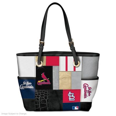 St. Louis Cardinals MLB Patchwork Tote Bag With Team Logos