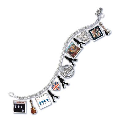 The Beatles Through The Years Women's Charm Bracelet of Bradford Exchange