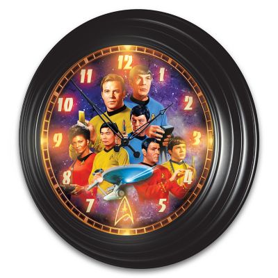 STAR TREK Indoor/Outdoor Illuminated Atomic Wall Clock