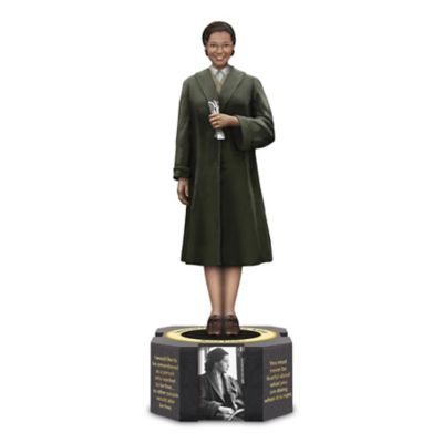 Rosa Parks Hand-Painted Tribute Sculpture Stands On Top A Four-Sided ...
