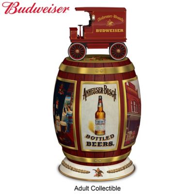 Budweiser King Of Beers Illuminated Barrel Tower Tribute Sculpture ...