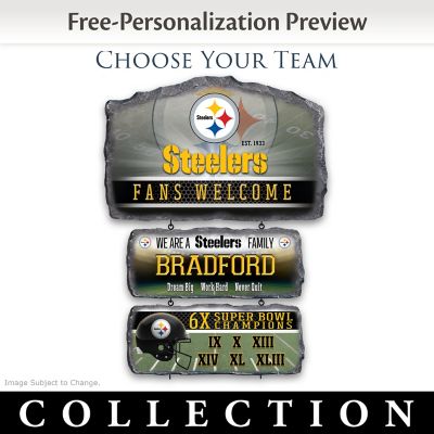 Personalized NFL Welcome Sign Collection Featuring Team Logo & Colors ...