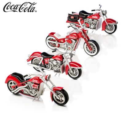 Refreshing Rides COCA-COLA Handcrafted Motorcycle Sculpture Collection