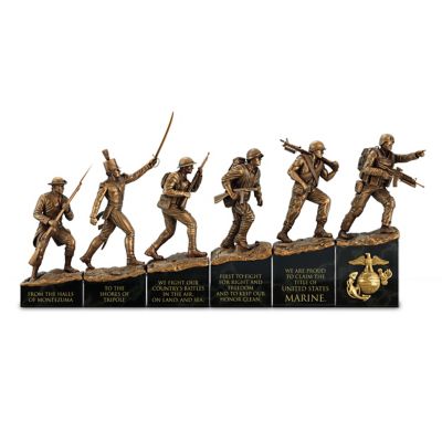 Semper Fi - History Of The Marine Corps Cold-Cast Bronze Sculpture ...