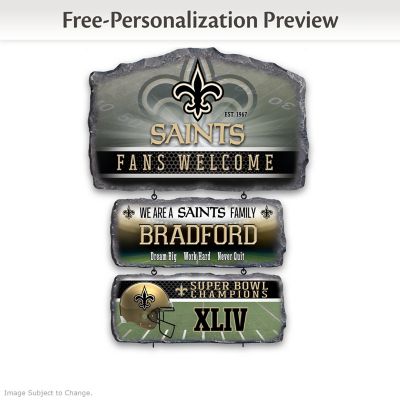 New Orleans Saints Personalized NFL Welcome Sign Collection Featuring ...