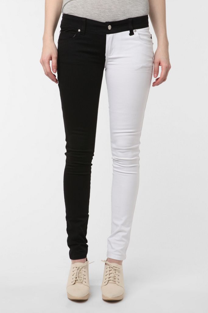 Tripp NYC Split Leg Jean - Black | Urban Outfitters