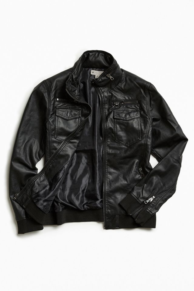 Faux Leather Moto Jacket | Urban Outfitters