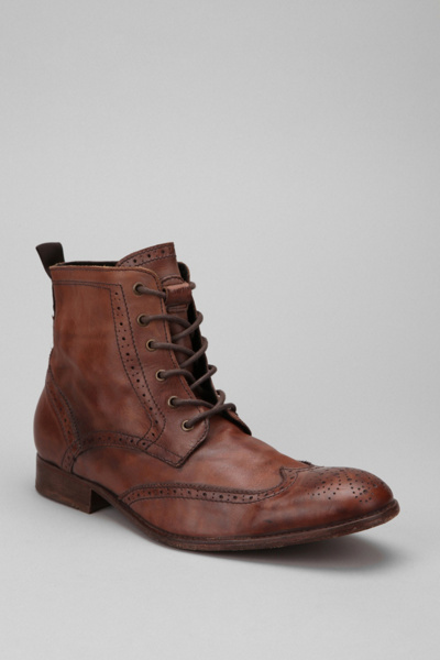 H by Hudson Angus Tan Washed Lace Up Boot | Urban Outfitters