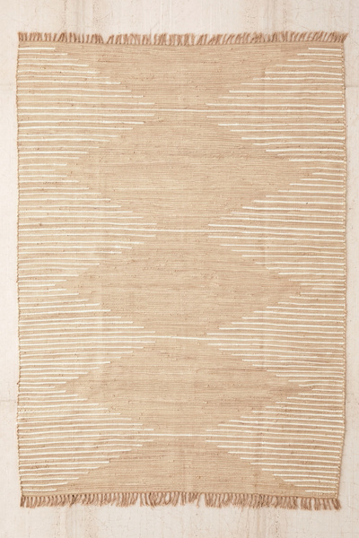 Connected Stripe Cotton Rag Rug | Urban Outfitters