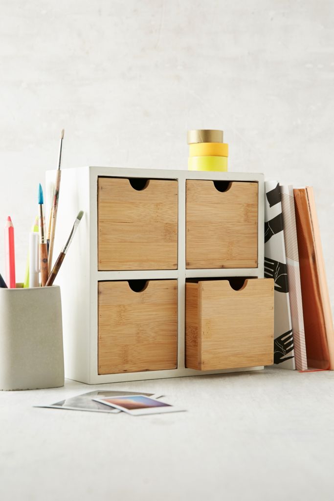 Bamboo Tabletop Organizer | Urban Outfitters