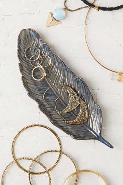 Plum & Bow Ceramic Feather Catch-All Dish | Urban Outfitters