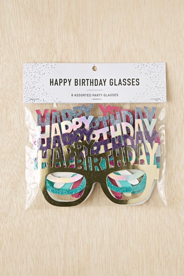 Happy Birthday Party Glasses Set Urban Outfitters