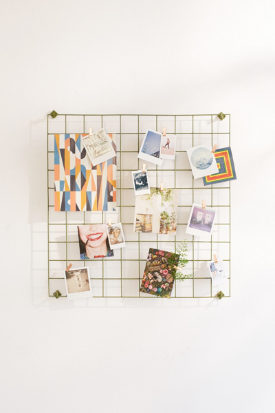 Wire Wall Square Grid - Green | Urban Outfitters