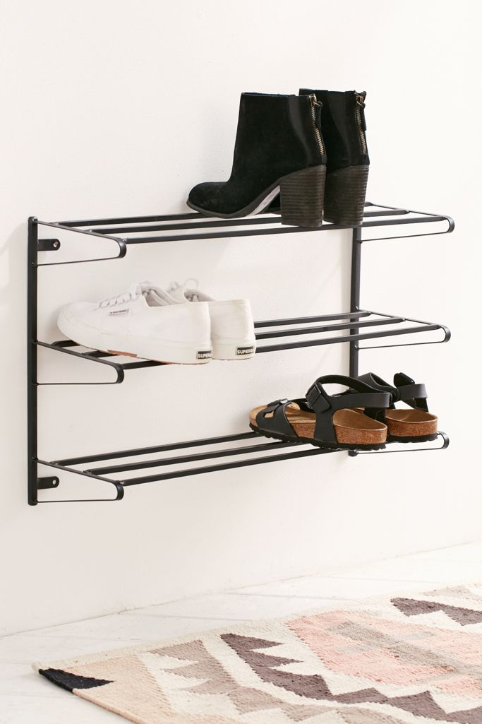 Wall-Mounted Shoe Rack | Urban Outfitters